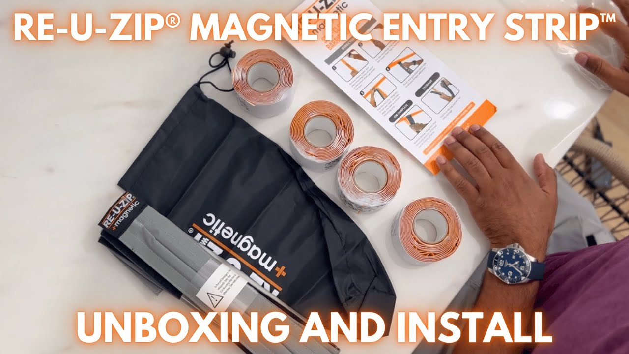 Discover the Easy Installation of RE-U-ZIP® Magnetic Entry Strip! - YouTube