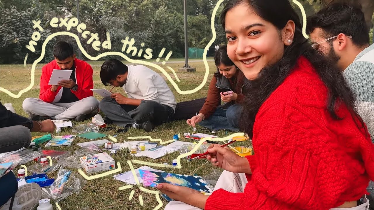 My first ever ART MEETUP ! 💃🏻🎨 - YouTube