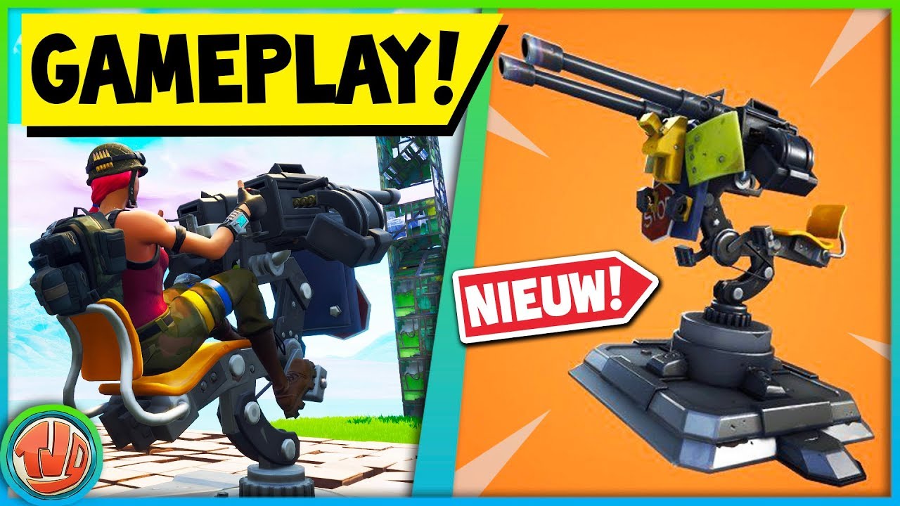 *UPDATE* EERSTE BEELDEN MOUNTED TURRET!! - Fortnite: Battle Royale ...