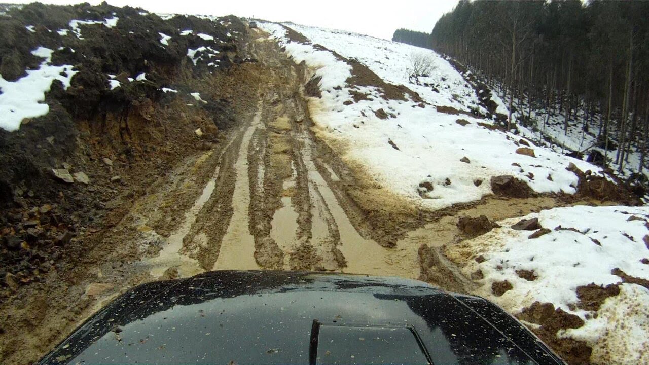 4x4 nissan patrol mud ramp Gopro on board - YouTube
