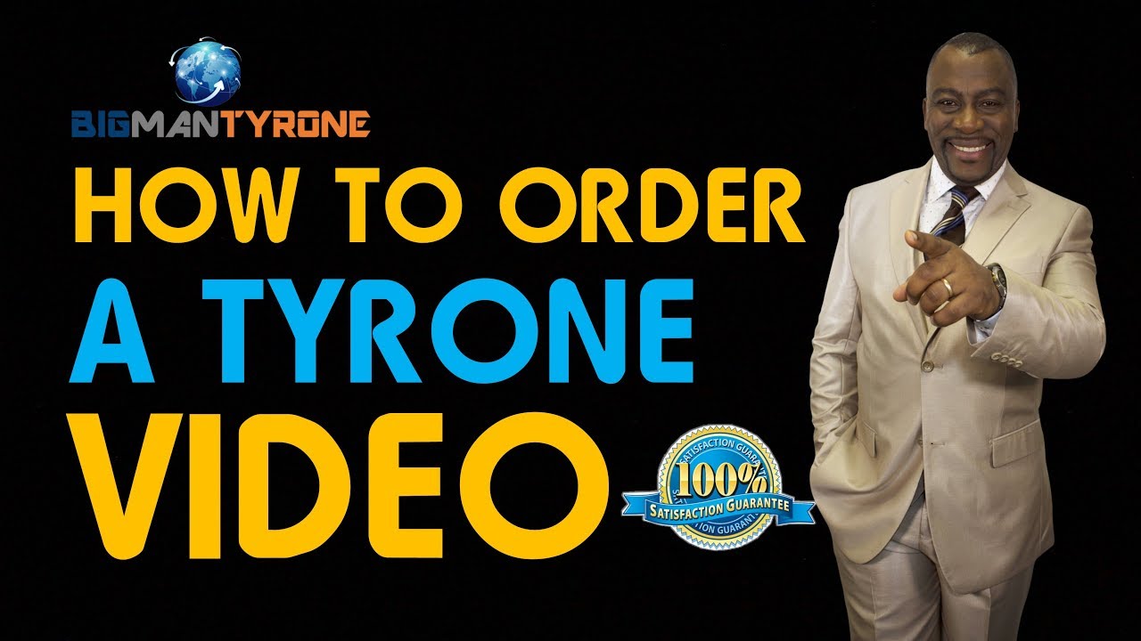 How To Order A Video From Big Man Tyrone - YouTube
