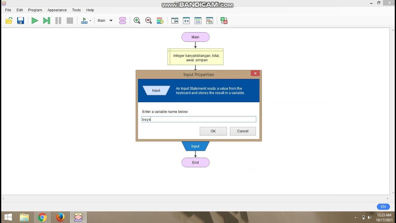 Flowchart Deret Fibonacci - YouTube