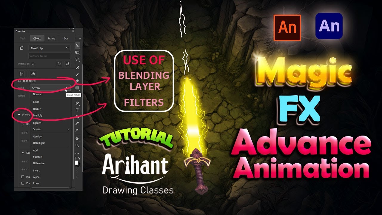 How to make Magical Effect in Adobe Animate / Jadu Effect in Animate CC ...