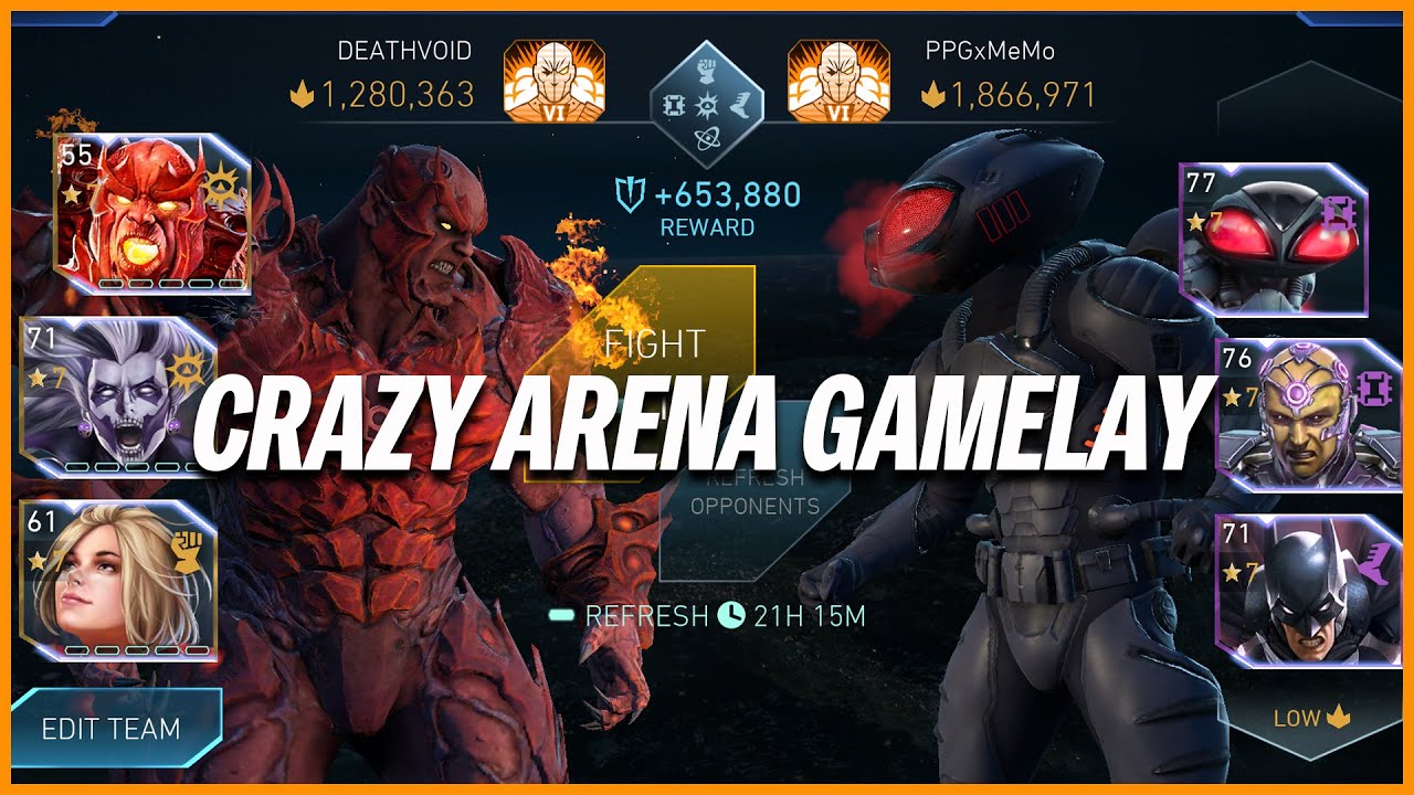 Injustice 2 Mobile | Silver Banshee Crazy Arena Gameplay - YouTube