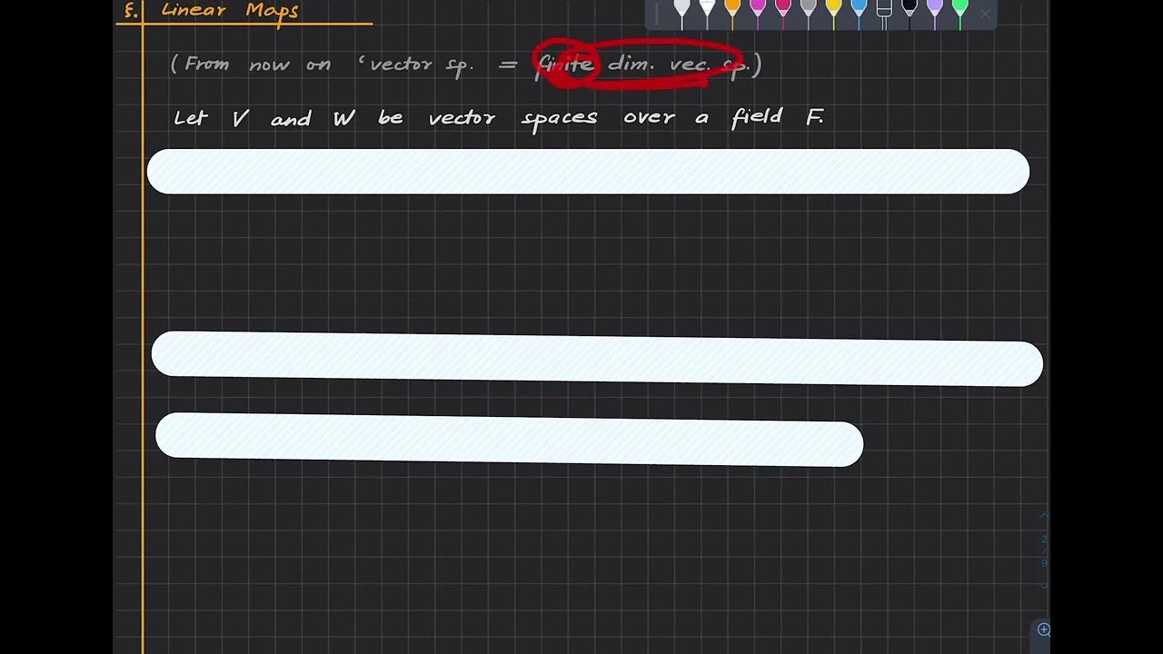 [Deprecated] Linear Algebra Lecture 2.1 Linear Maps - YouTube