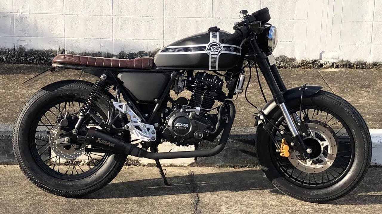 Custom GPX Legend 200 Exhaust sound | Brat Café Racer GPX Legend 200 ...