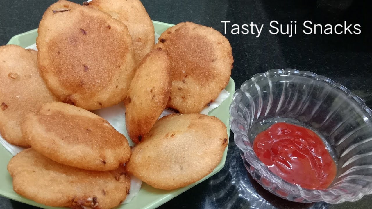 Instant Suji Snacks in five minutes | Suji ka chapata nashta | Suji ...