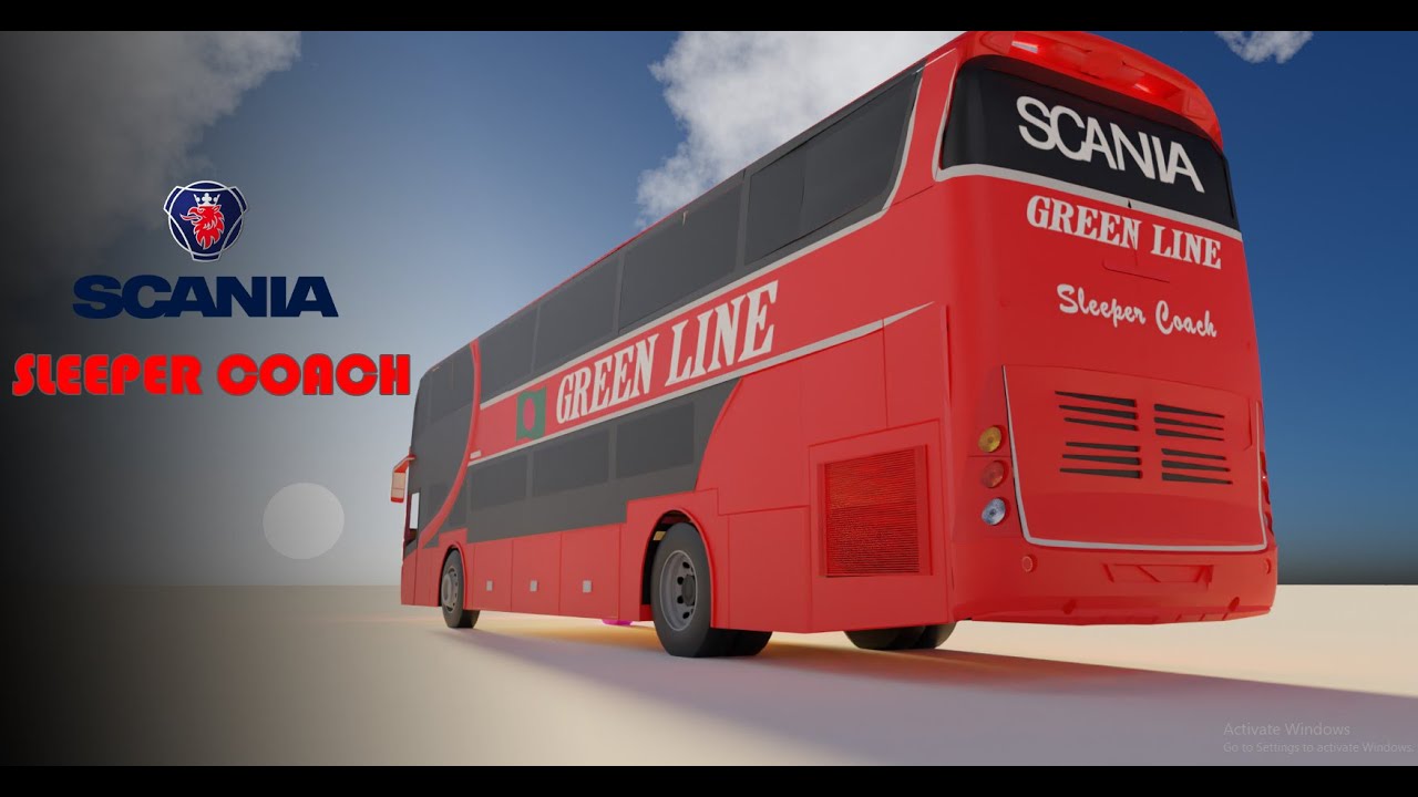 New Scania Sleeper coach Bus mod!!!(premium) - YouTube