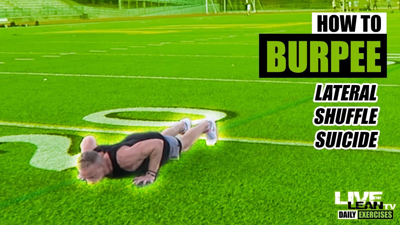 How To Do FAST FEET LATERAL SHUFFLE SUICIDES WITH BURPEE PUSH UP ...