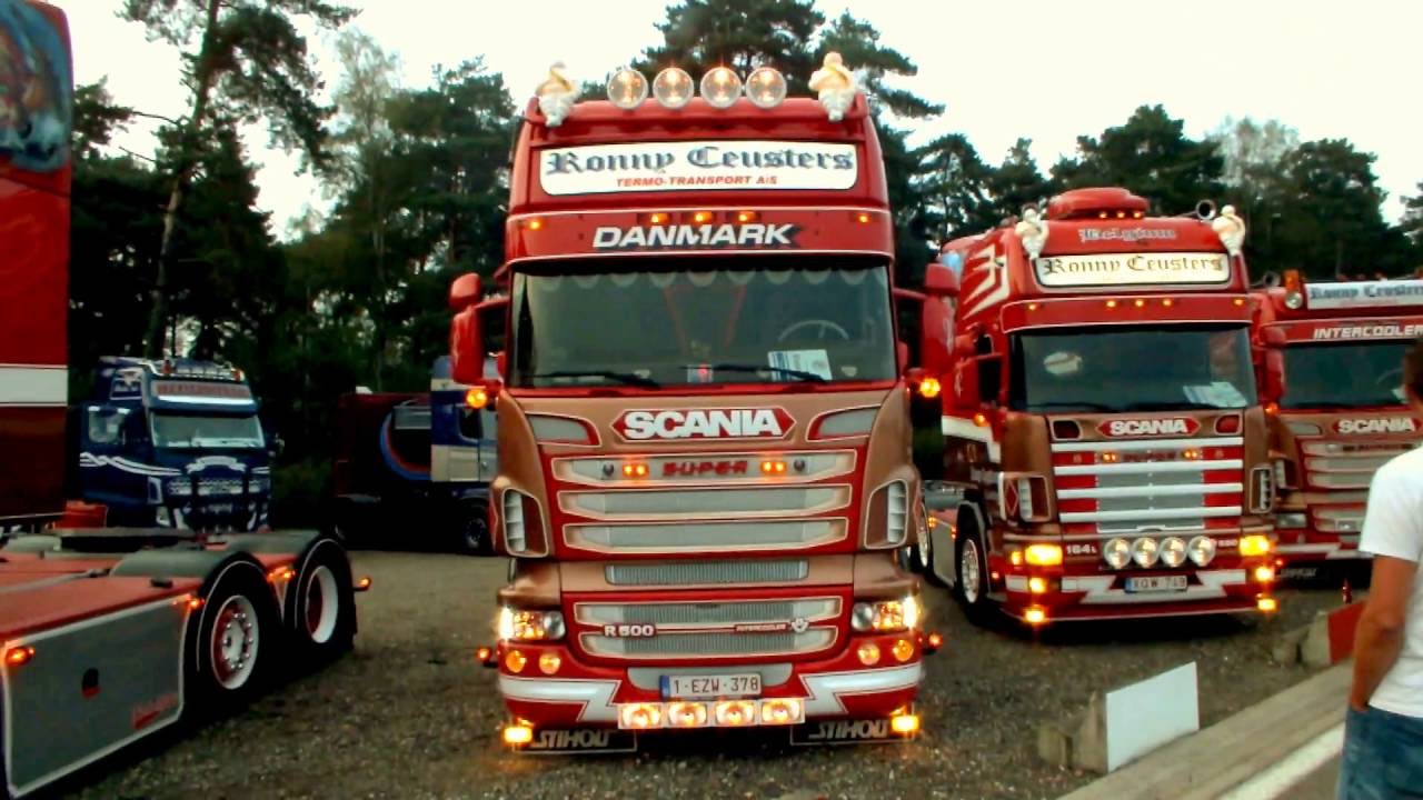 Ronny Ceusters Scania R580 V8 mit offener Klappe - YouTube