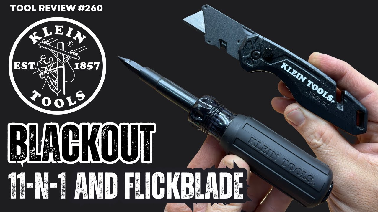 Klein BLACKOUT 11-N-1 & Flickblade | 32500BLK - 44303BLK - YouTube
