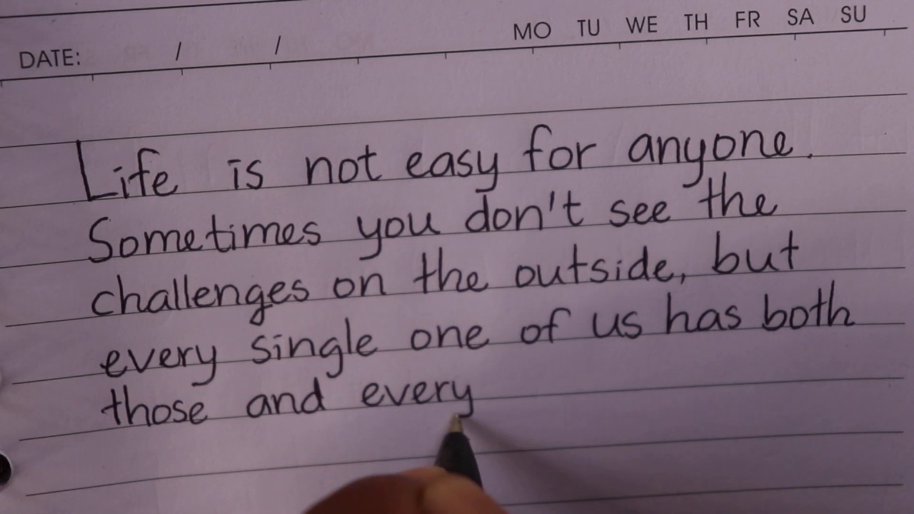 Beautiful Print English Handwriting Style | Learn Handwriting ️ - YouTube