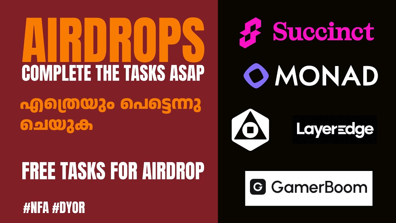 New Airdrops FREE Tasks | Confirmed Airdrops | Pi Binance Listing | SEA ...