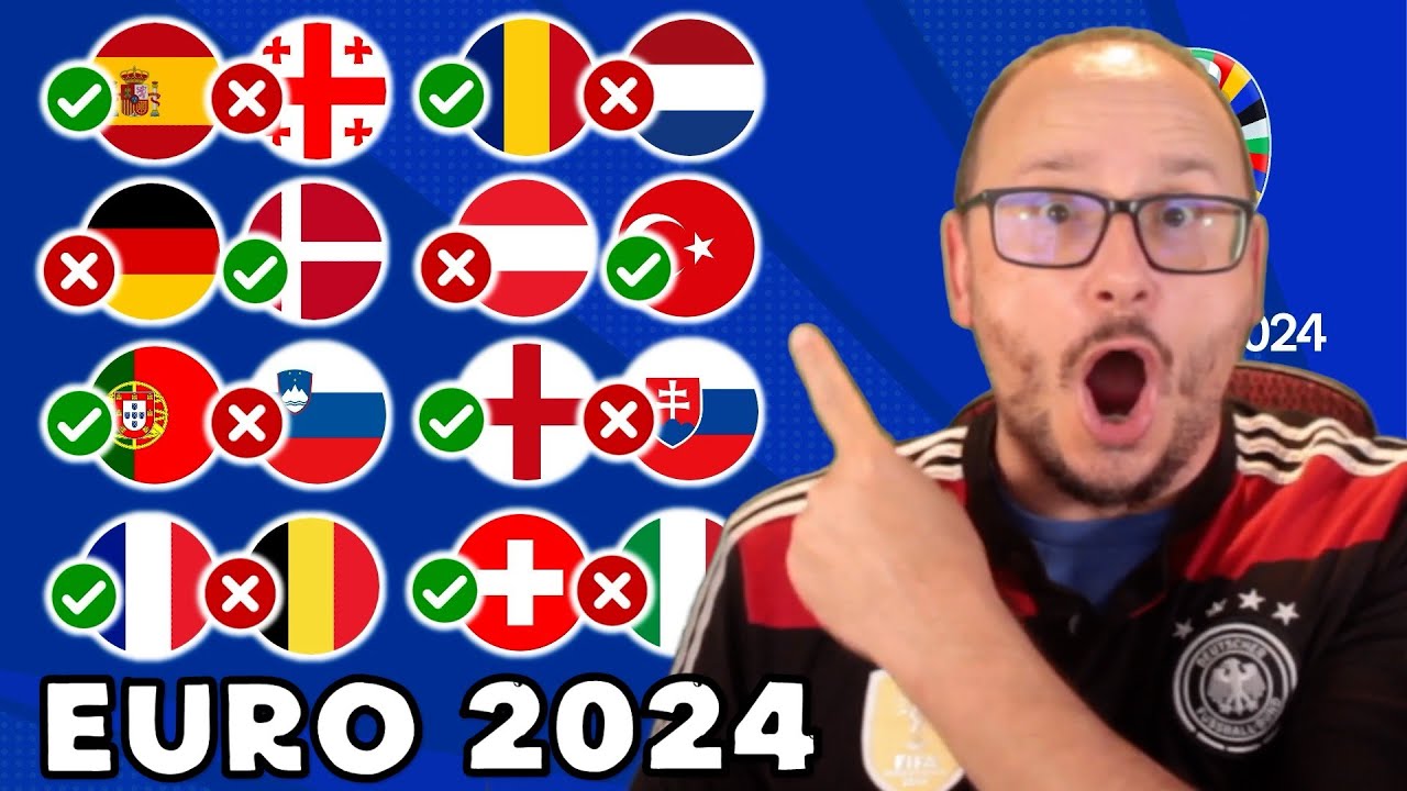 EURO 2024 ROUND OF 16 PREDICTION - YouTube