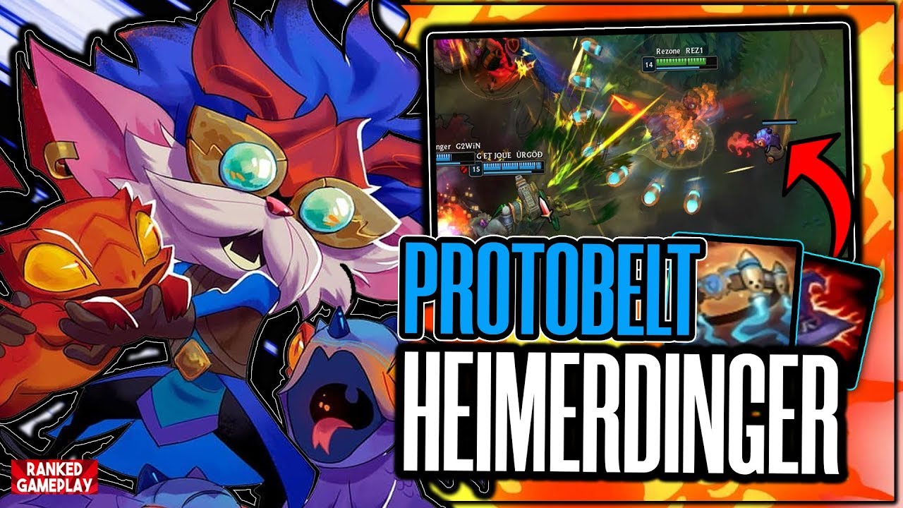 PROTOBELT HEIMERDINGER BOTLANE! MEGA AGGRESSION IS HOW YOU WIN IN ...