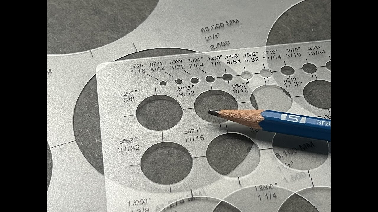 Mr. Pen- Circle Template, 2 pcs, Large and Small Size, Circle Stencil ...