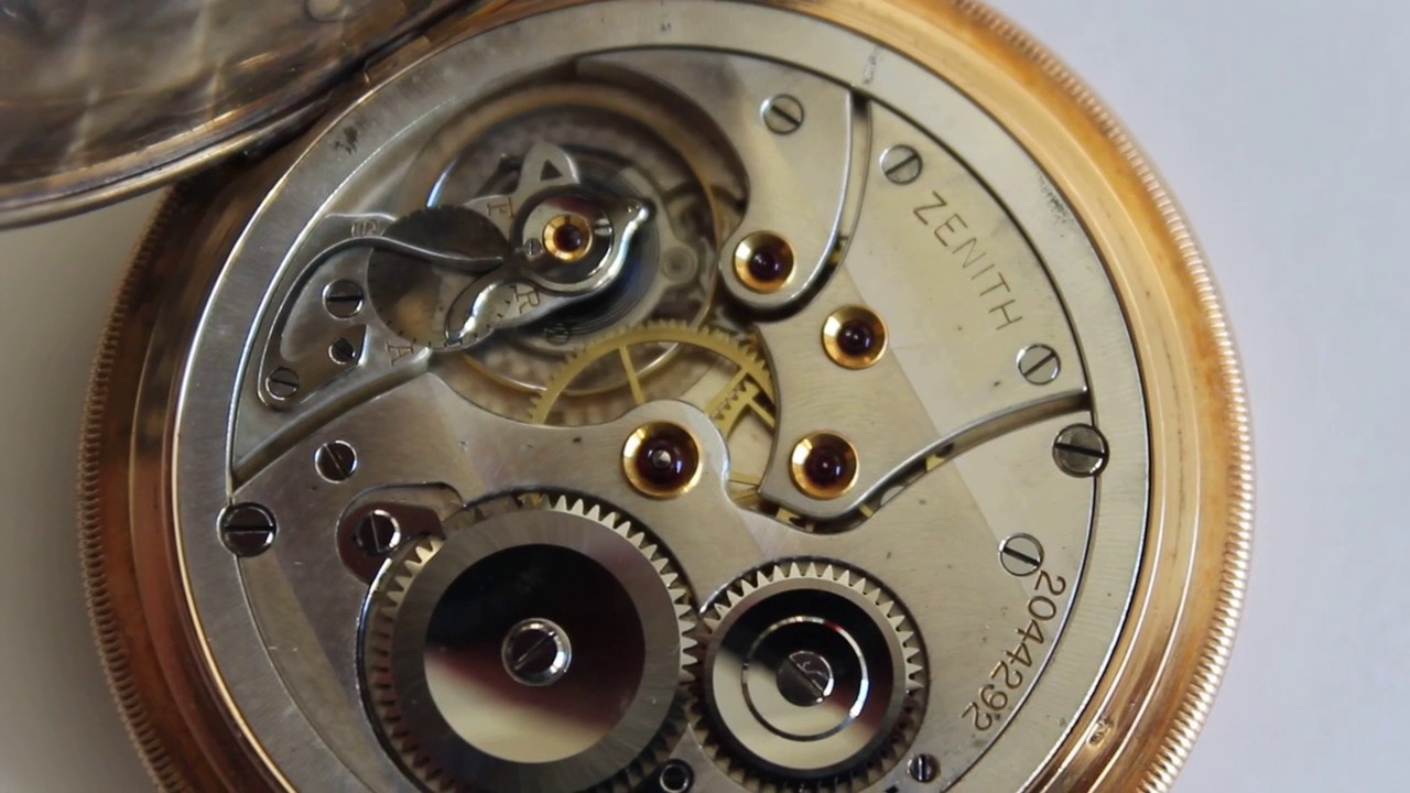 Antique Zenith Pocket Watch Movement Grand Prix Paris 1900 for Sale ...