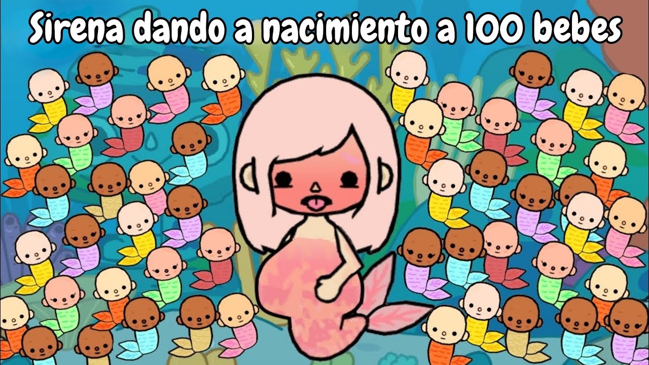 Mermaid Giving Birth to 100 babies🧜🏻‍♀️ 👶🏻 | Toca Life World🌎 | Toca ...