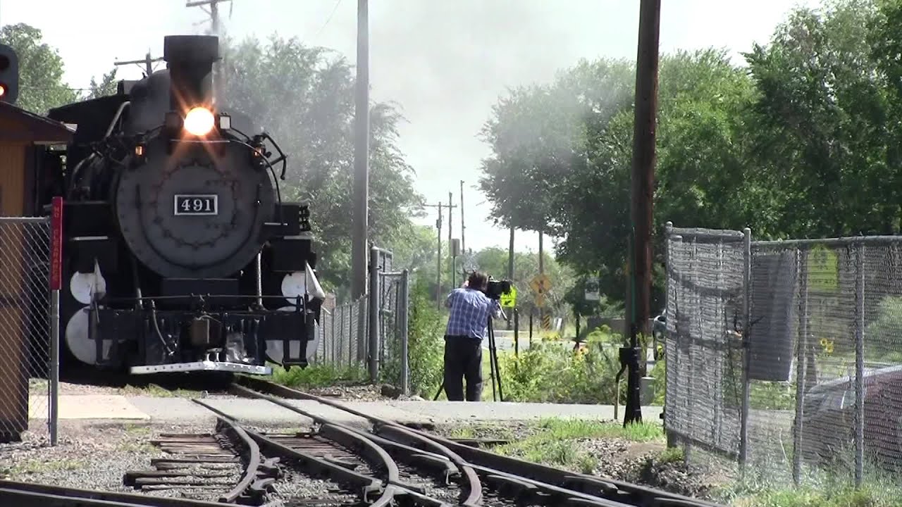 K-37 #491 Debuts at the Colorado Railroad Museum - YouTube
