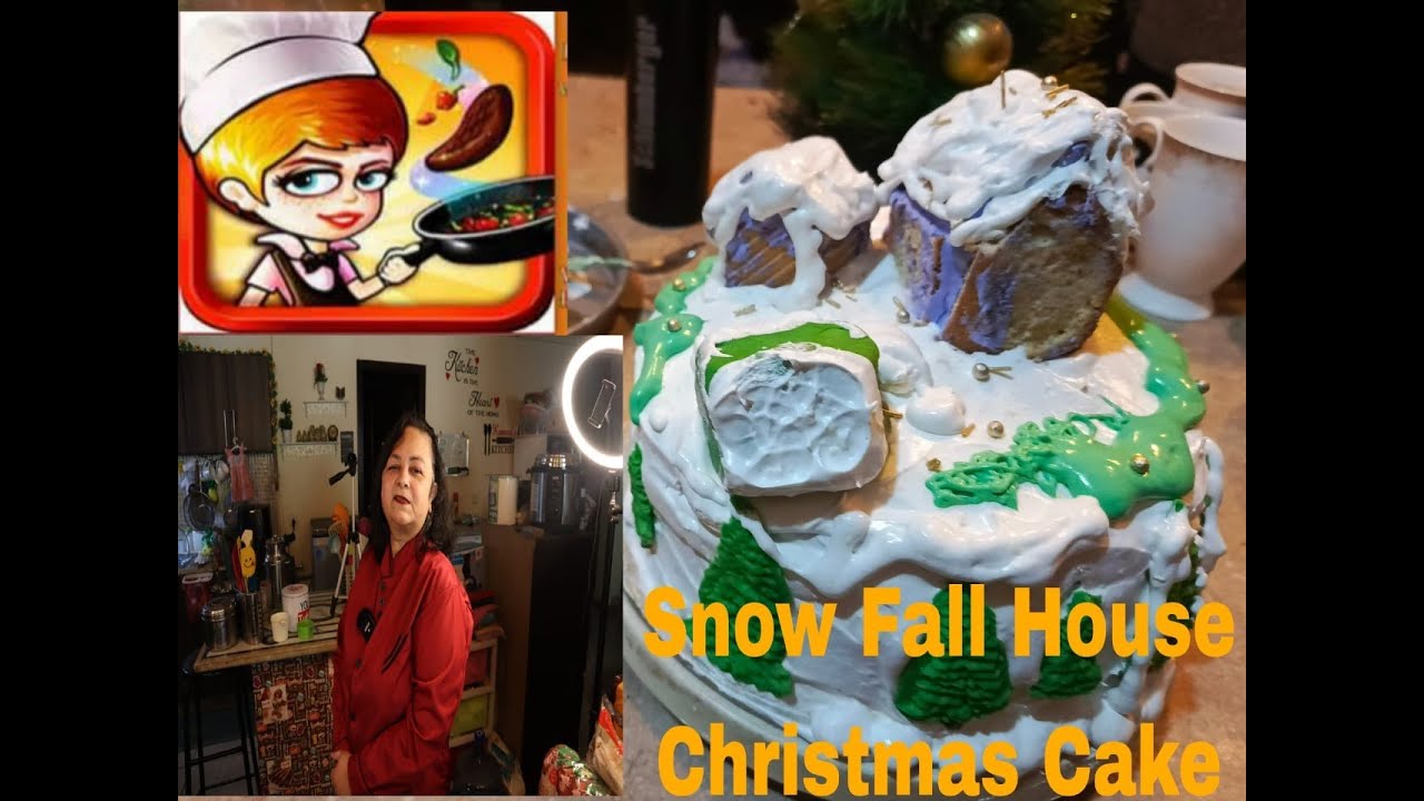 SnowFall House Christmas Cake|| Villege Cake || Christmas Special EP-4 ...