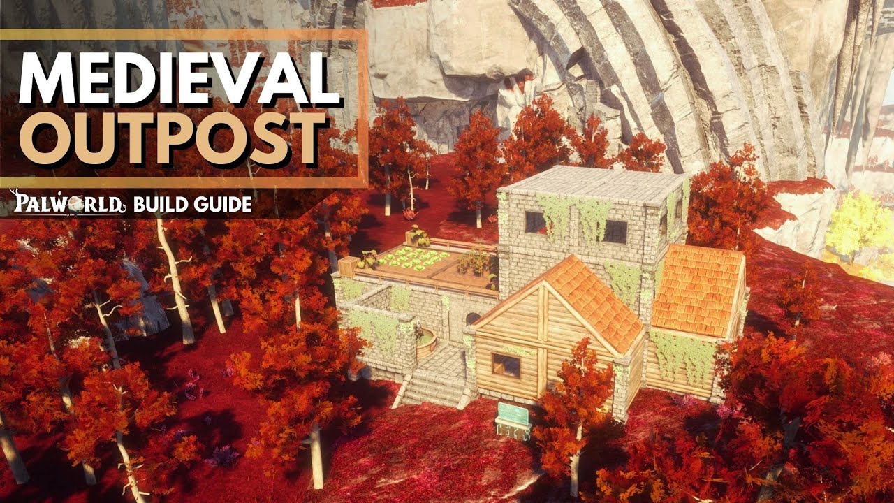 Palworld: Easy and Tiny Medieval Outpost Base Design - YouTube