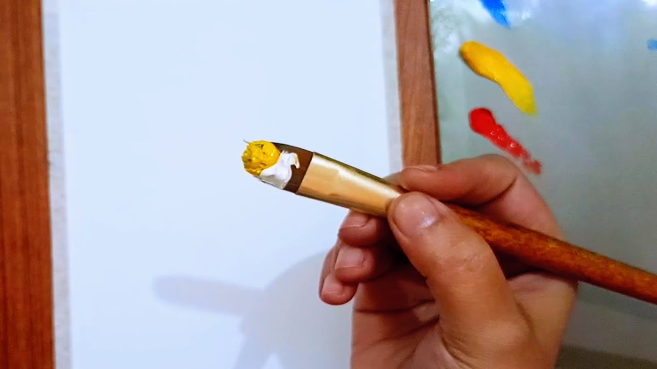 Easy Way to draw a Yellow Rose / Acrylic Painting for Beginners - YouTube