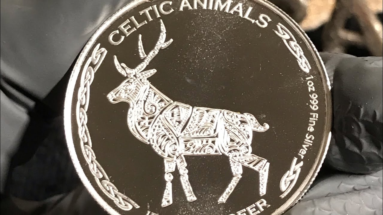 2019 Republic of Chad 1 oz Silver Celtic Animals 🦌 Irish Red Deer - YouTube