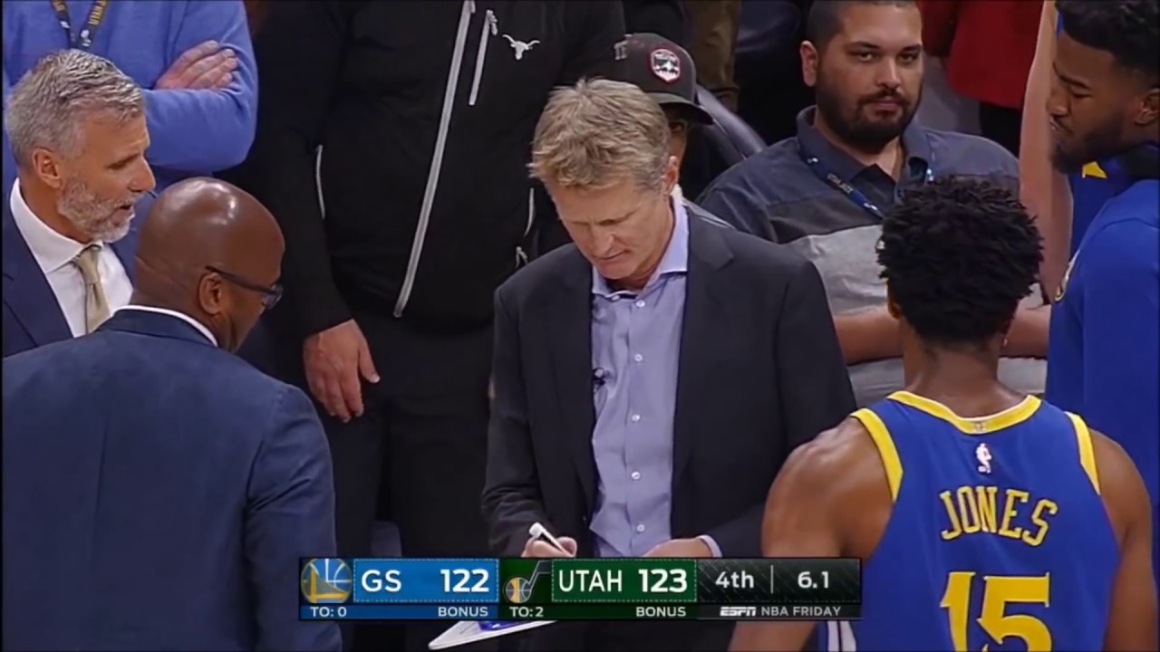 NBA ATO 18-19 Golden State Warriors Steve Kerr #1 - YouTube