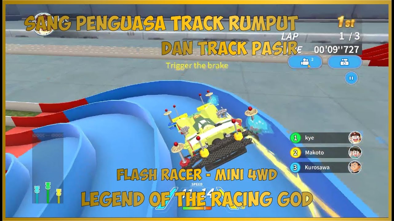Libas Semua Track Rumput | Flash Racer Legend Of The Racing God Gameplay - YouTube