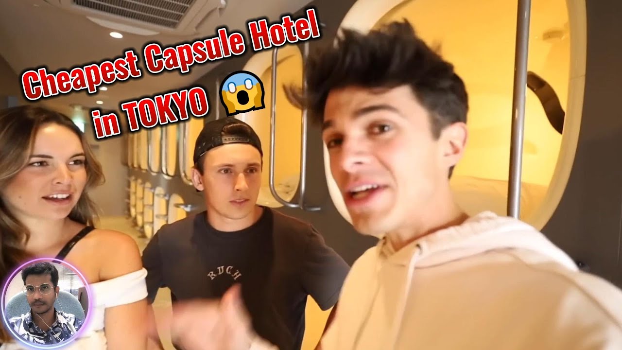 Cheapest Capsule Hotel in TOKYO 😱 Amp World Network - YouTube