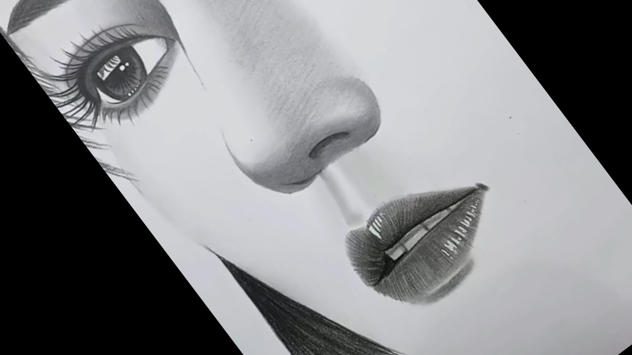 Learn to draw Realistic Lips Step by step Charcoal Pencil - How to Draw ...