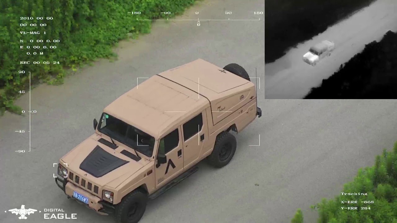 Auto Target Tracking Test by Digital Eagle Drone Camera - YouTube