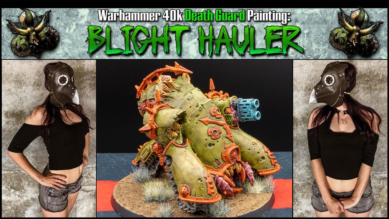 How to Paint a Death Guard Blight-hauler Nurgle Tank | Warhammer 40k ...