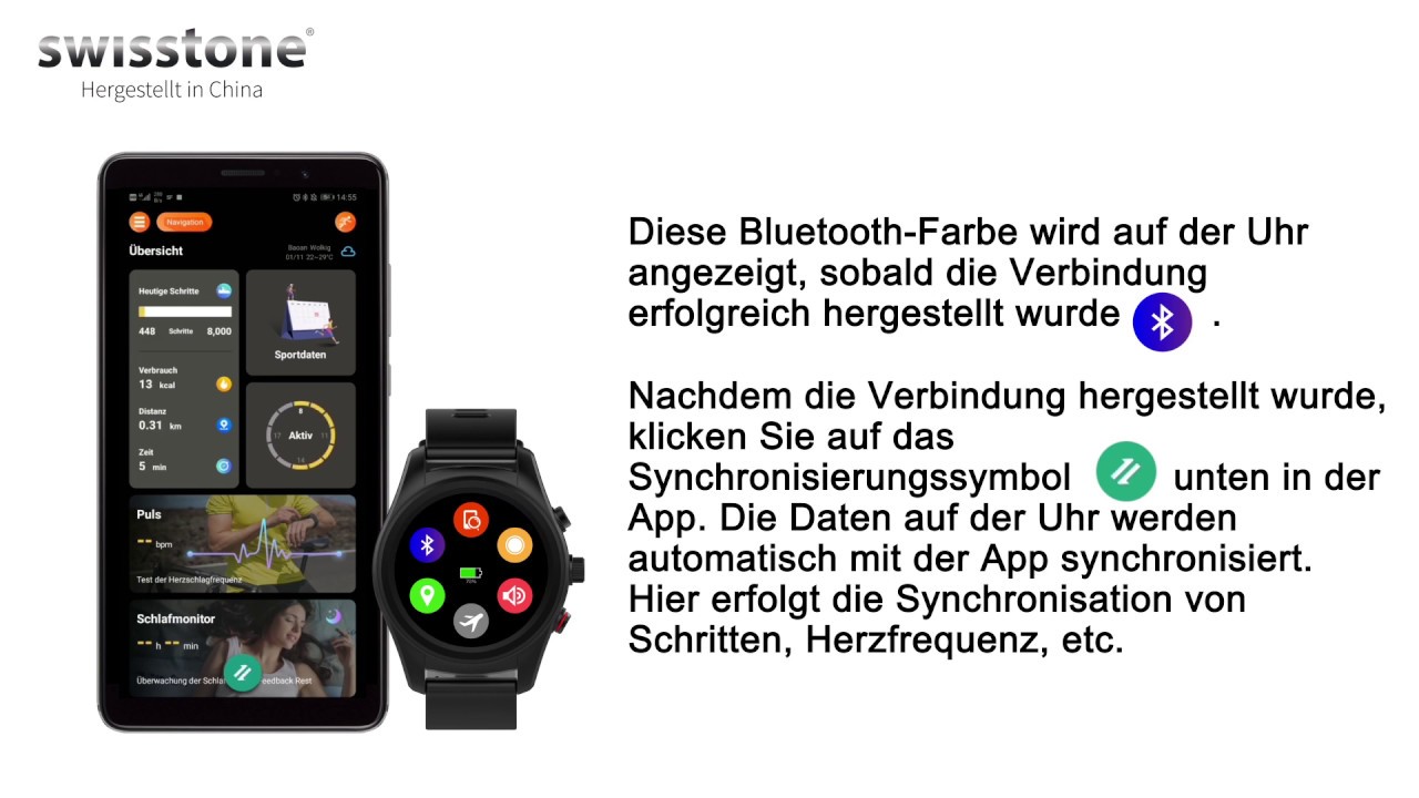 swisstone SW 750 Pro - Verbinden mit Android - YouTube