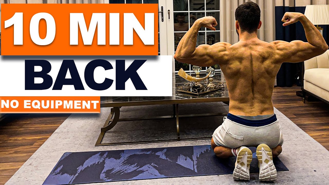 10 Min Perfect Back Workout // Triangle Back // No Equipment ...