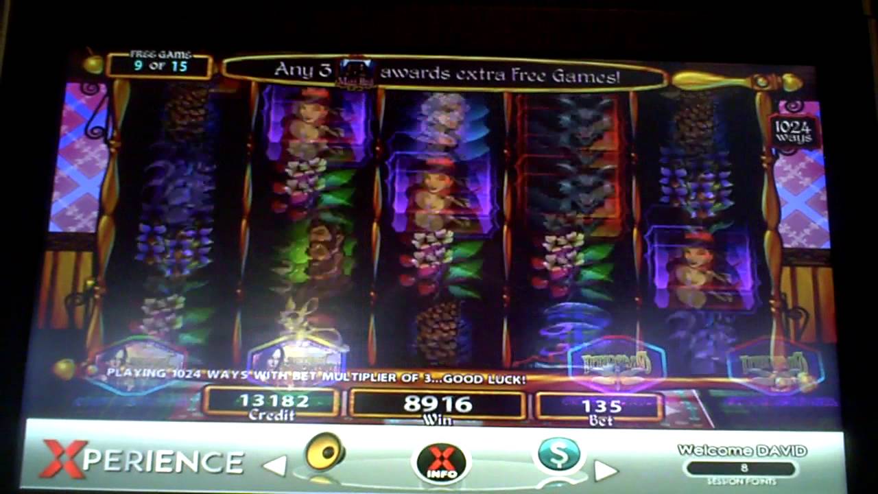 Miss Red Slot Machine Line Hit And Bonus - YouTube