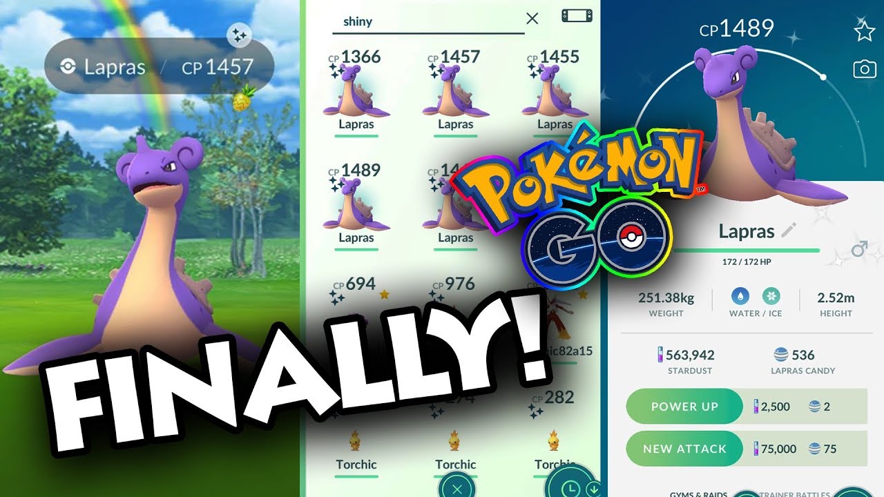 SHINY LAPRAS DAY IN POKEMON GO! 29 RAIDS! FINALLY! - YouTube