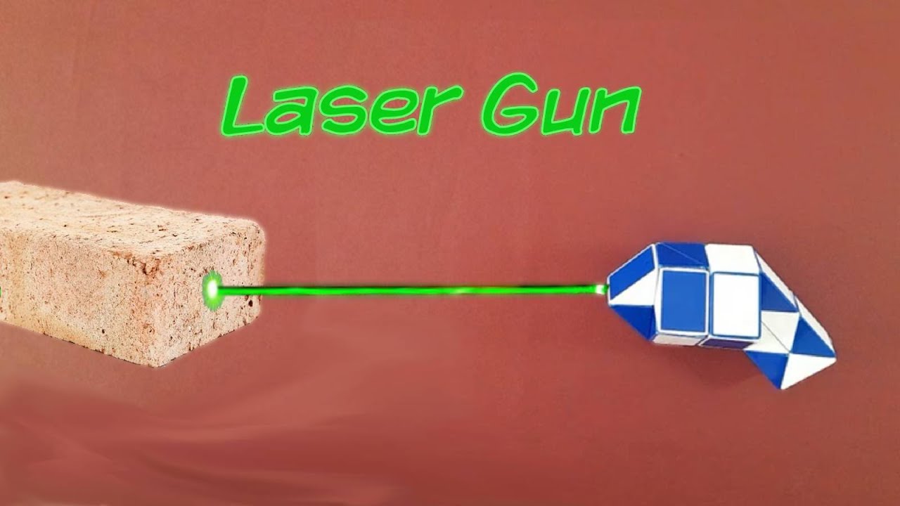 How To Make Laser Gun With Rubik's Snake (Rubik's Twist or Smiggle ...