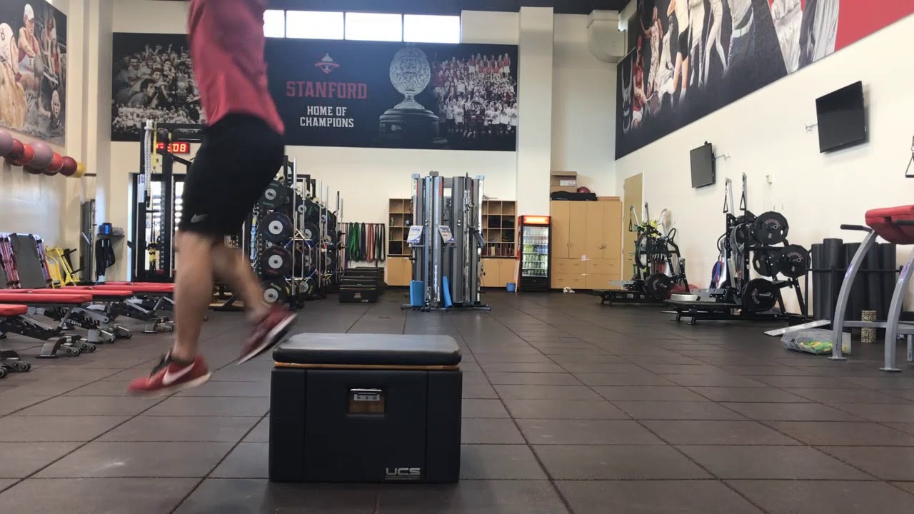 Single Leg Box Jump to Altitude Landing - YouTube