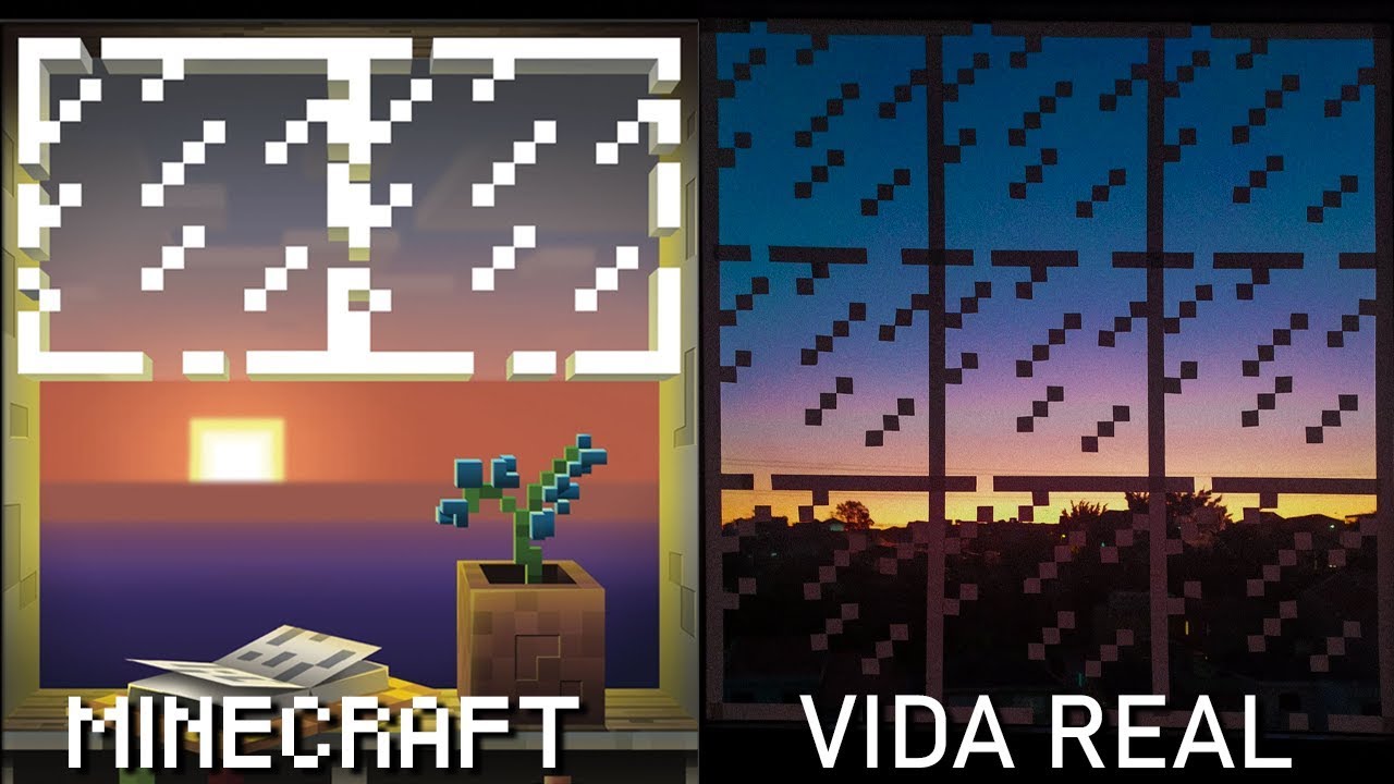 FIZ A JANELA DO MINECRAFT NA VIDA REAL! ☀ - YouTube