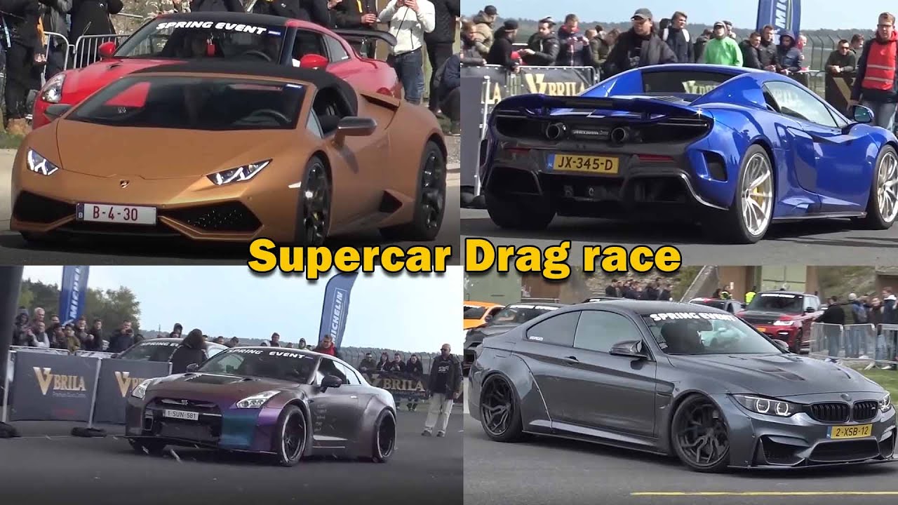 The compliation of the most stunning supercar! Drag race to decide who ...