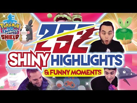 252 SHINY MONTAGE! Pokemon Sword and Shield Epic Shiny Reactions and Funny Moments!