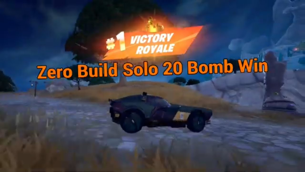 Zero Build Solo 20 BOMB Win! - YouTube