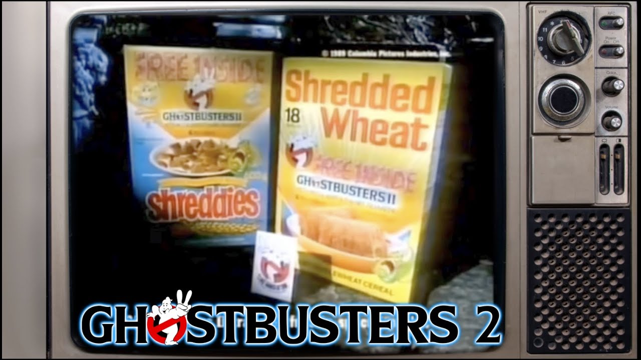 Ghostbusters 2 Shreddies Shredded Wheat Commercial - YouTube