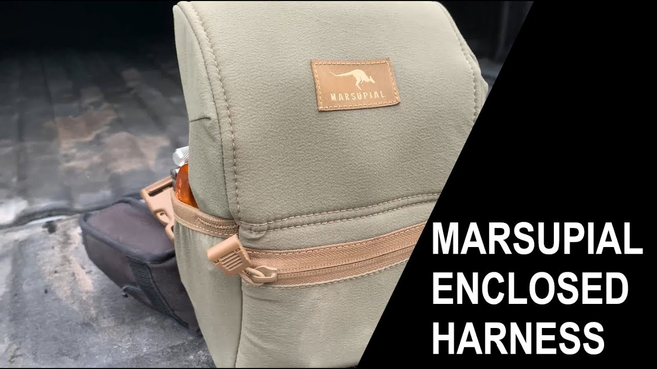 NEW BINO HARNESS - Marsupial Gear Enclosed Bino Harness - YouTube