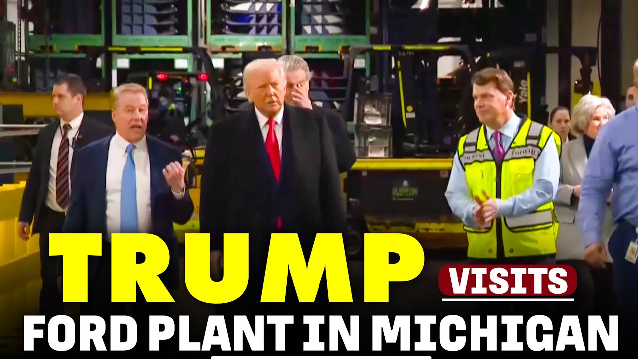 WATCH: President Donald Trump visits Ford plant in Michigan | USA ...