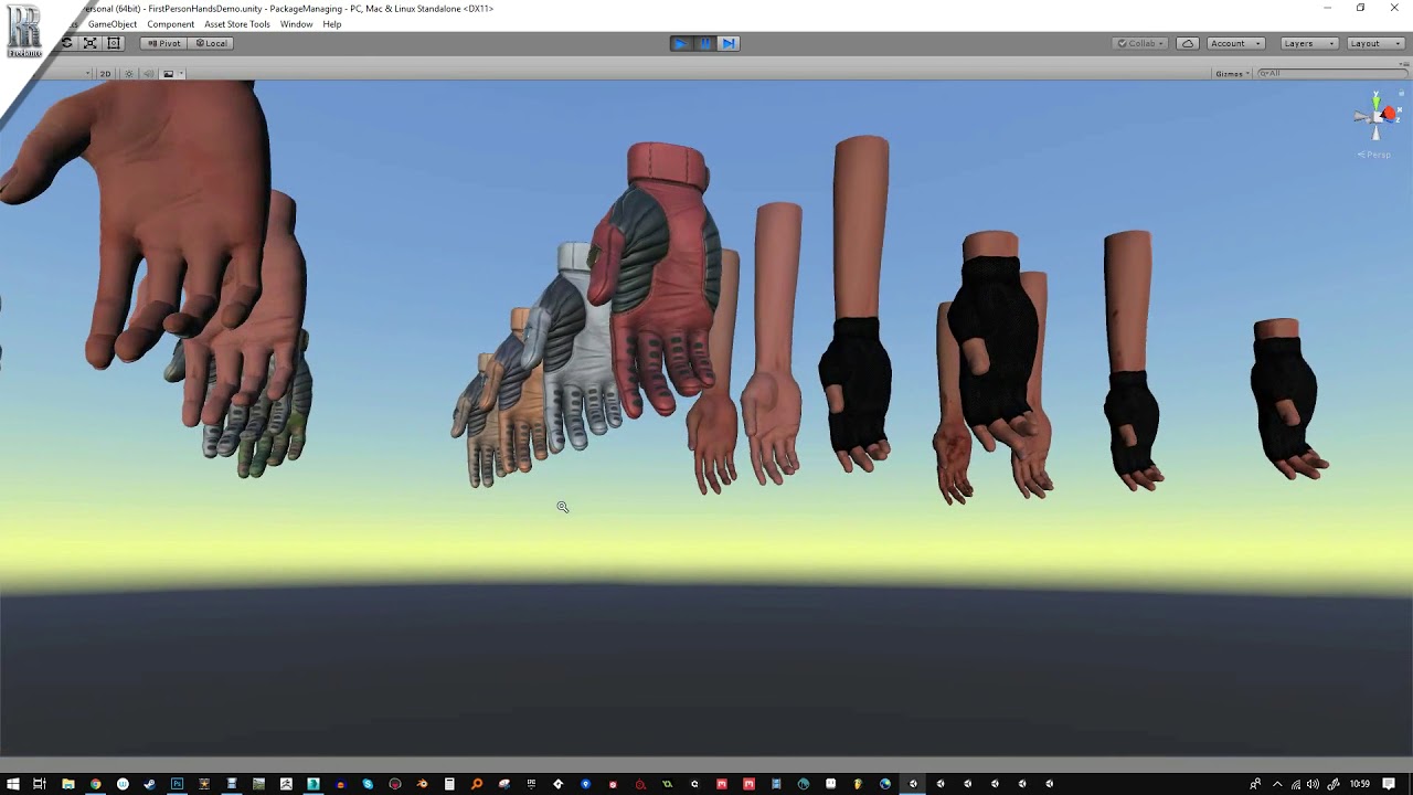 Animated Hands with Gloves - YouTube