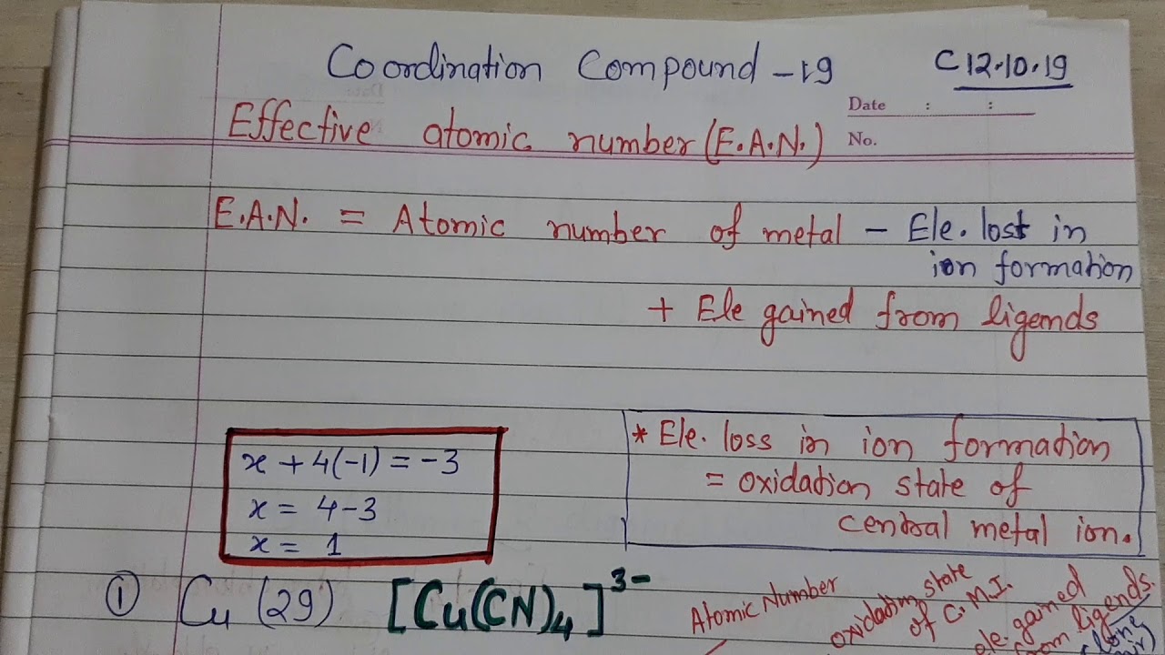 C12.10.19 Complex Compound EAN (BYDBGUPTA) - YouTube