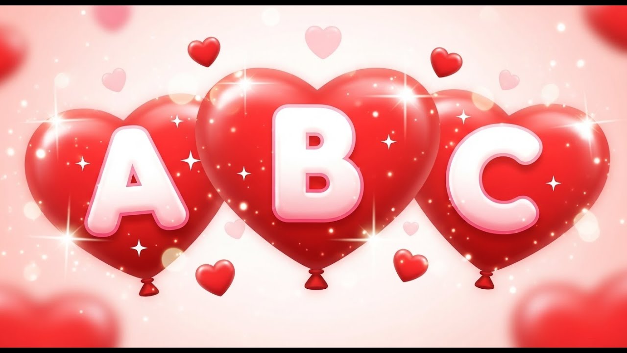 ABC Alphabet Song ABC Hearts Song 💖 Valentine Alphabet & Phonics for ...