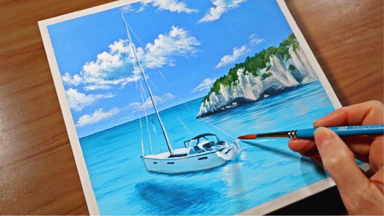 Acrylic Painting for Beginners | STEP by STEP | Acrylic Painting ...